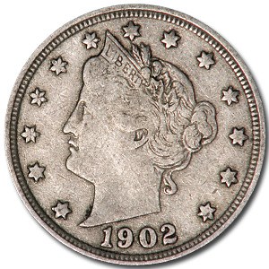 Buy 1902 Liberty Head V Nickel VF | APMEX