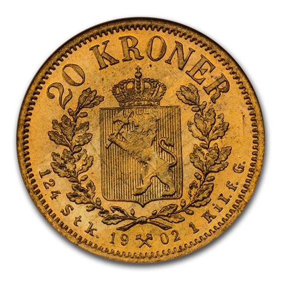 Buy 1902 Norway Gold 20 Kroner MS-65 NGC | APMEX