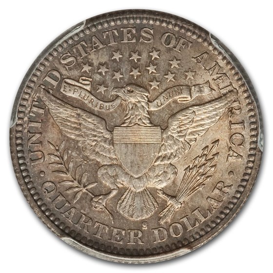 Buy 1902-S Barber Quarter MS-65 PCGS | APMEX