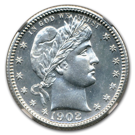 Buy 1902-S Barber Quarter MS-66 NGC (PL) | APMEX