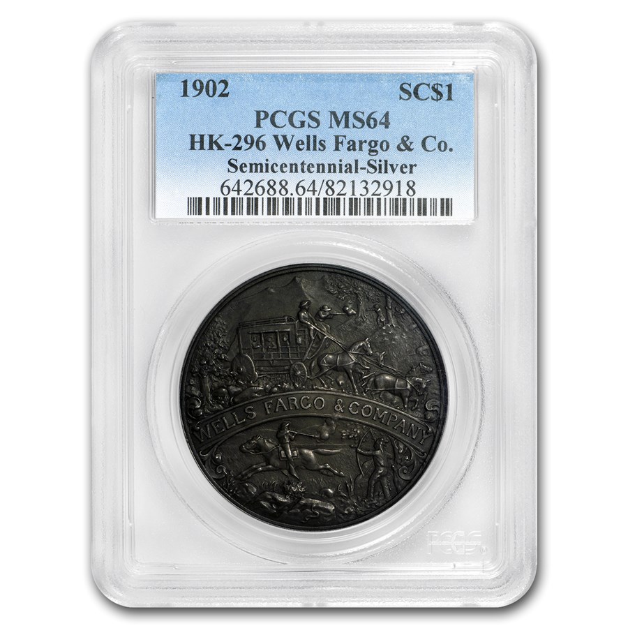 Buy 1902 Wells Fargo Semicentennial So-Called Dollar MS-64 PCGS | APMEX