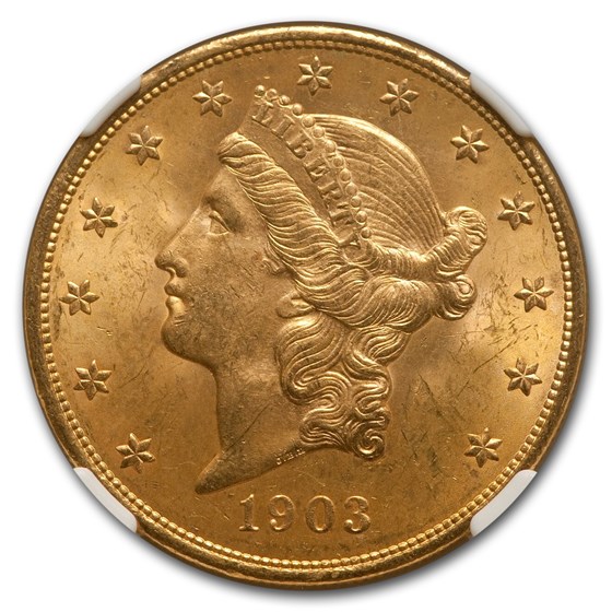 Buy 1903 $20 Liberty Gold Double Eagle MS-64+ NGC | APMEX