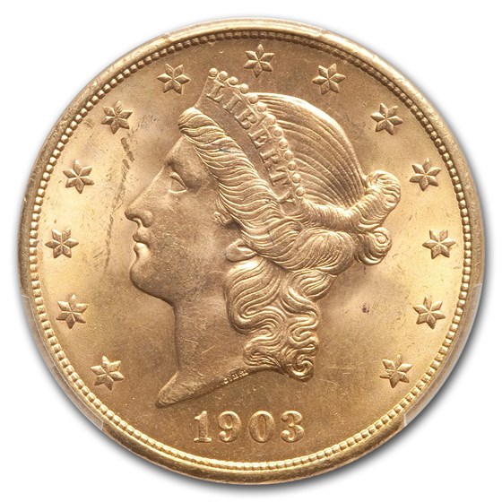 Buy 1903 $20 Liberty Gold Double Eagle MS-64 PCGS CAC | APMEX