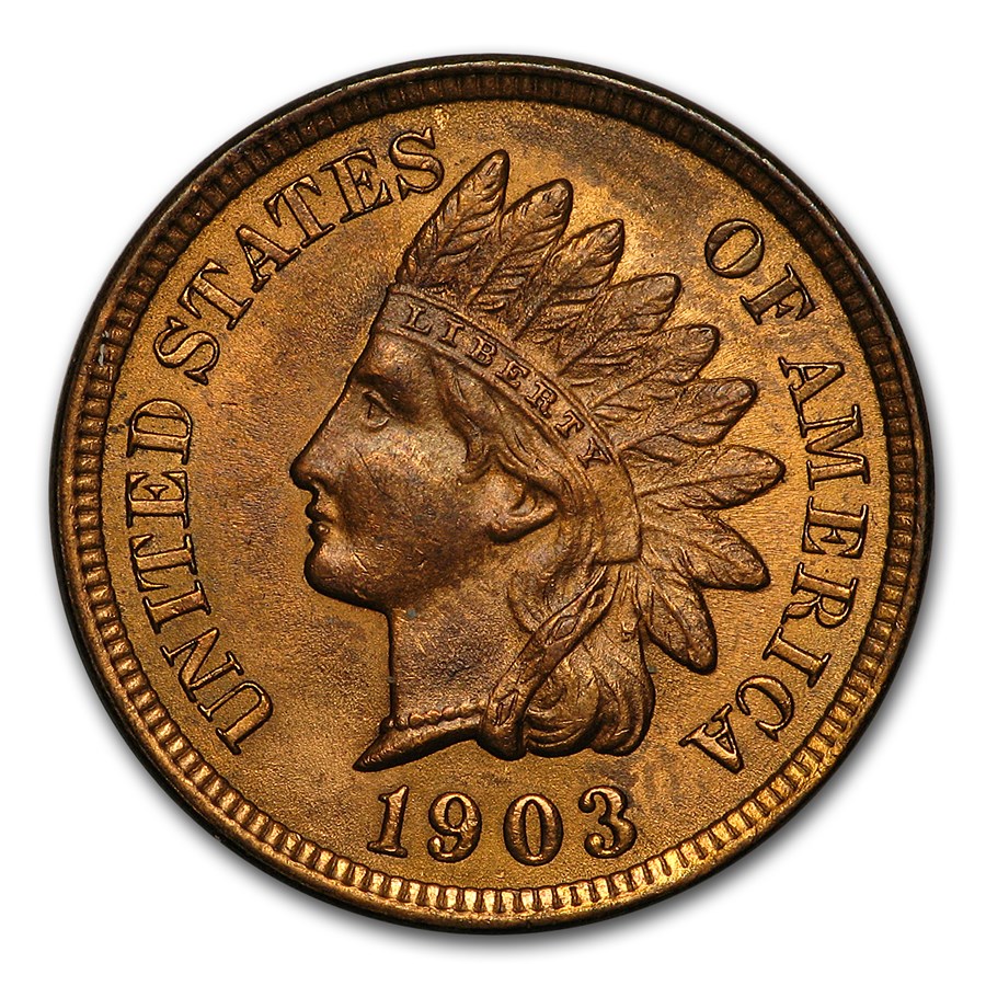 Buy 1903 Indian Head Cent BU (Red/Brown) | APMEX