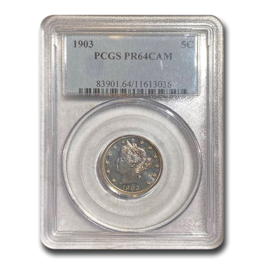 Buy 1903 Liberty Head V Nickel PR-64 Cameo PCGS | APMEX