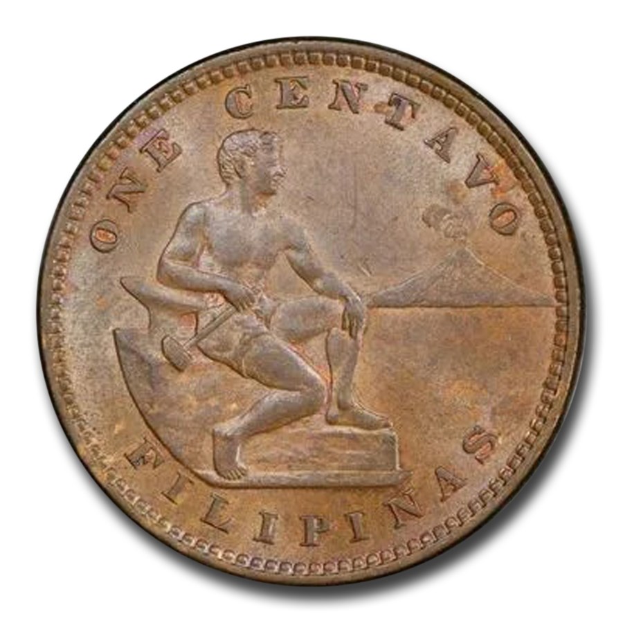 1903 Philippines Centavo MS-63 PCGS (Brown)