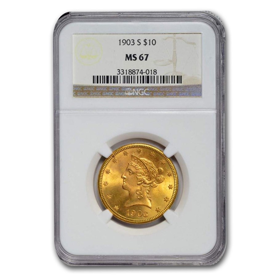 Buy 1903-S $10 Liberty Gold Eagle MS-67 NGC | APMEX