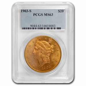 Buy 1903-S $20 Liberty Gold Double Eagle MS-63 PCGS | APMEX