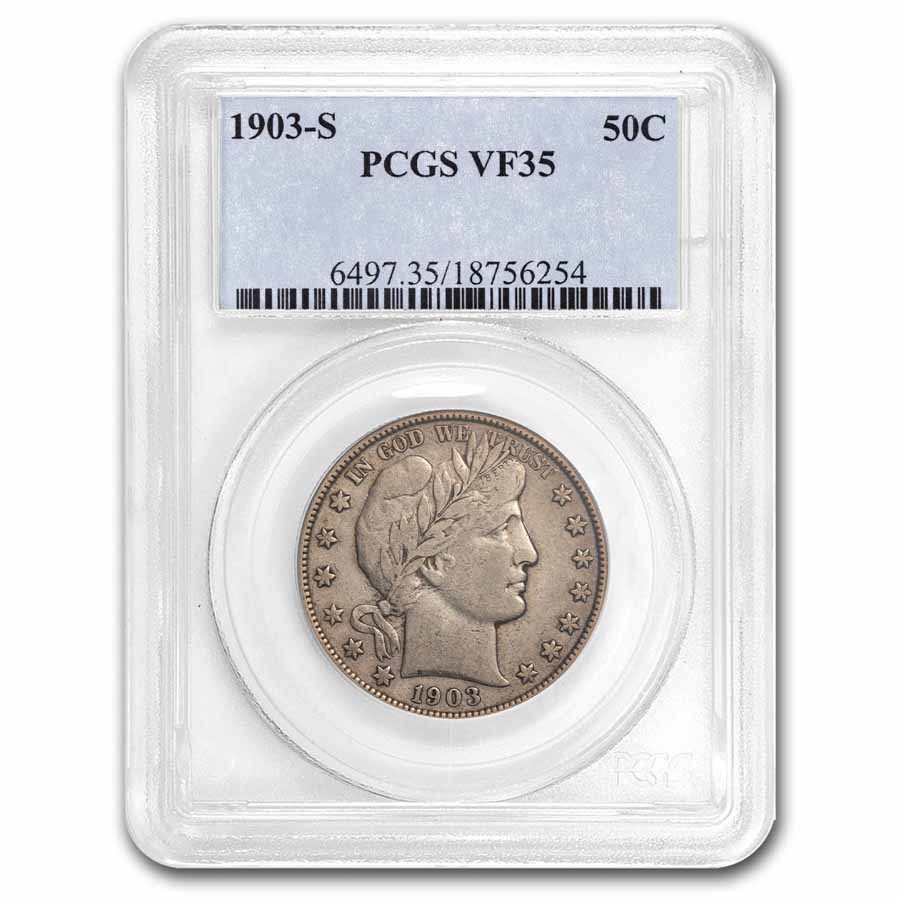 1903-S Barber Half Dollar VF-35 PCGS