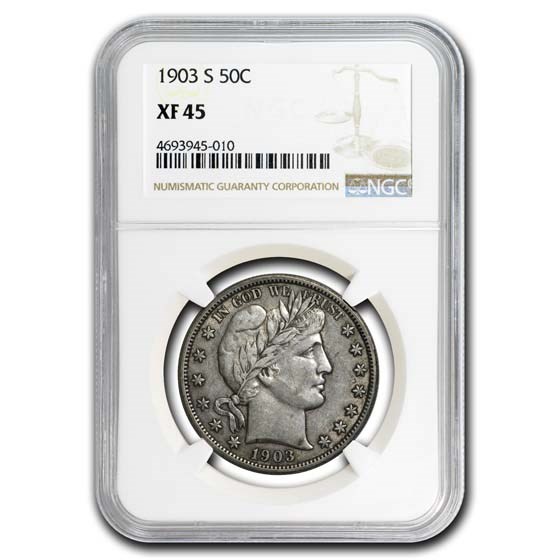 Buy 1903-S Barber Half Dollar XF-45 NGC | APMEX