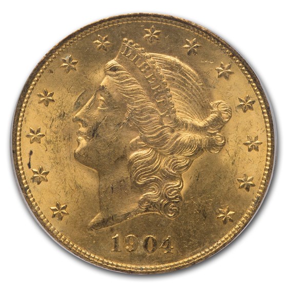 Buy 1904 $20 Liberty Gold Double Eagle MS-61 PCGS | APMEX