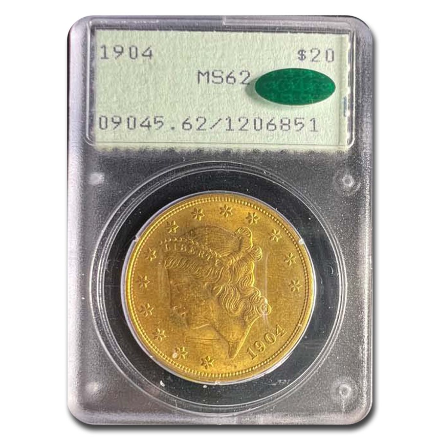 Buy 1904 $20 Liberty Gold Double Eagle MS-62 PCGS CAC | APMEX
