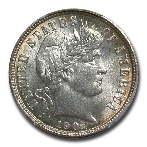 Buy 1904 Barber Dime MS-64 PCGS | APMEX