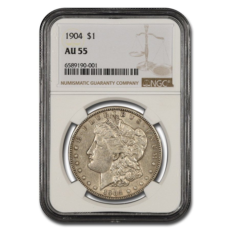 1904 Morgan Dollar AU-55 NGC