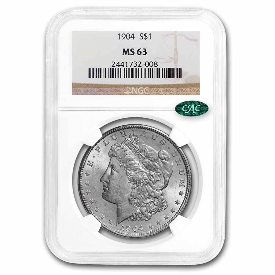 Buy 1904 Morgan Dollar MS-63 NGC CAC | APMEX