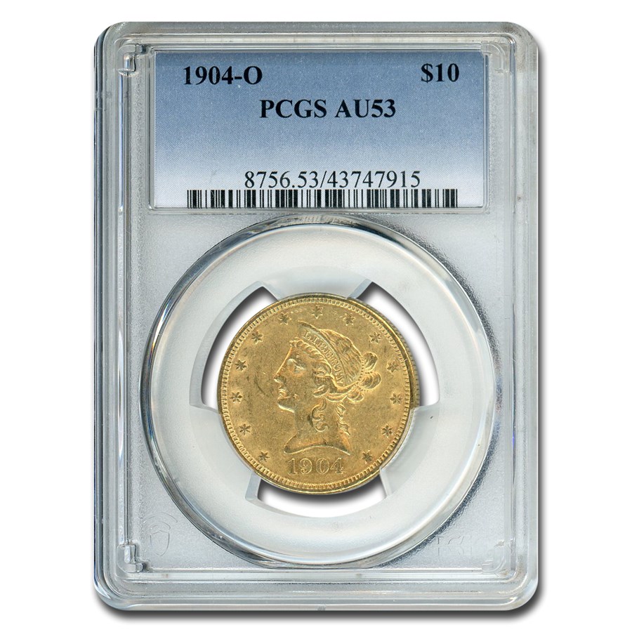 Buy 1904-O $10 Liberty Gold Eagle AU-53 PCGS | APMEX