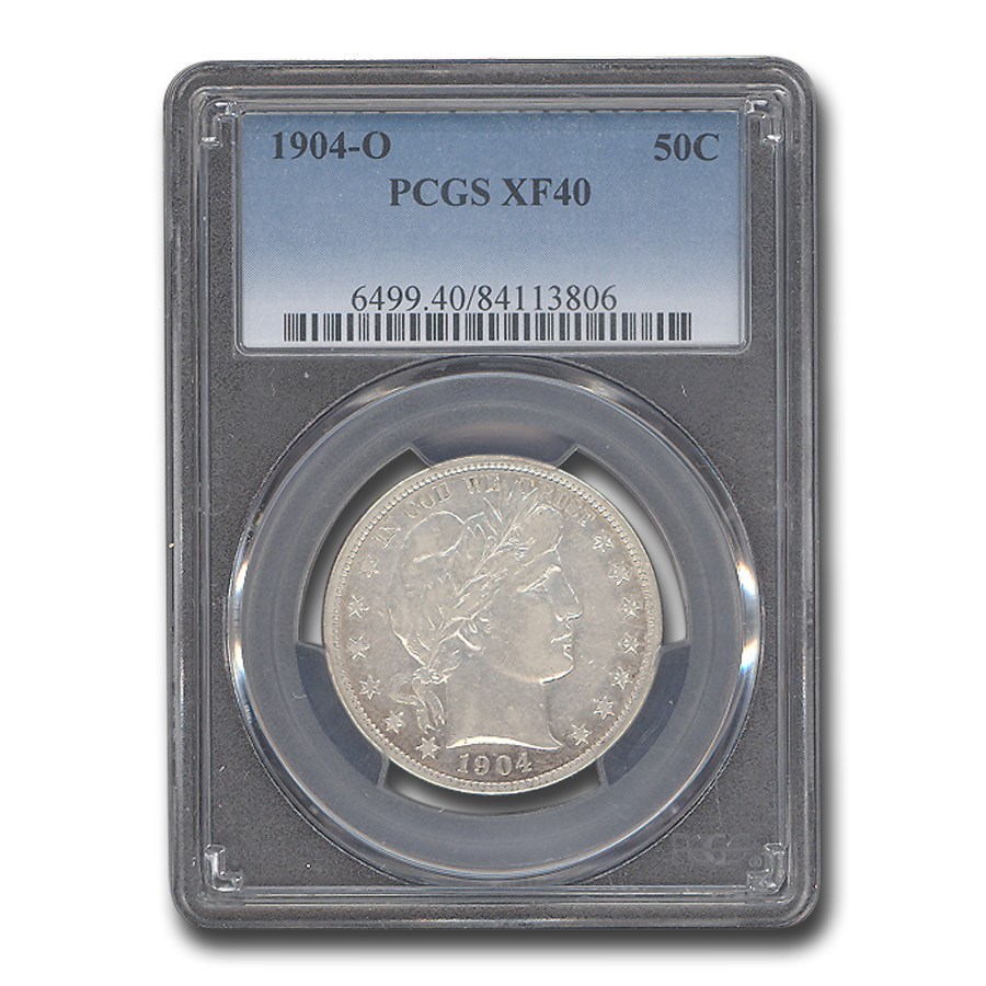 1904-O Barber Half Dollar XF-40 PCGS