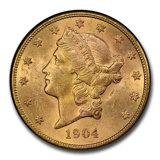 Buy 1904-S $20 Liberty Gold Double Eagle MS-62 PCGS CAC | APMEX