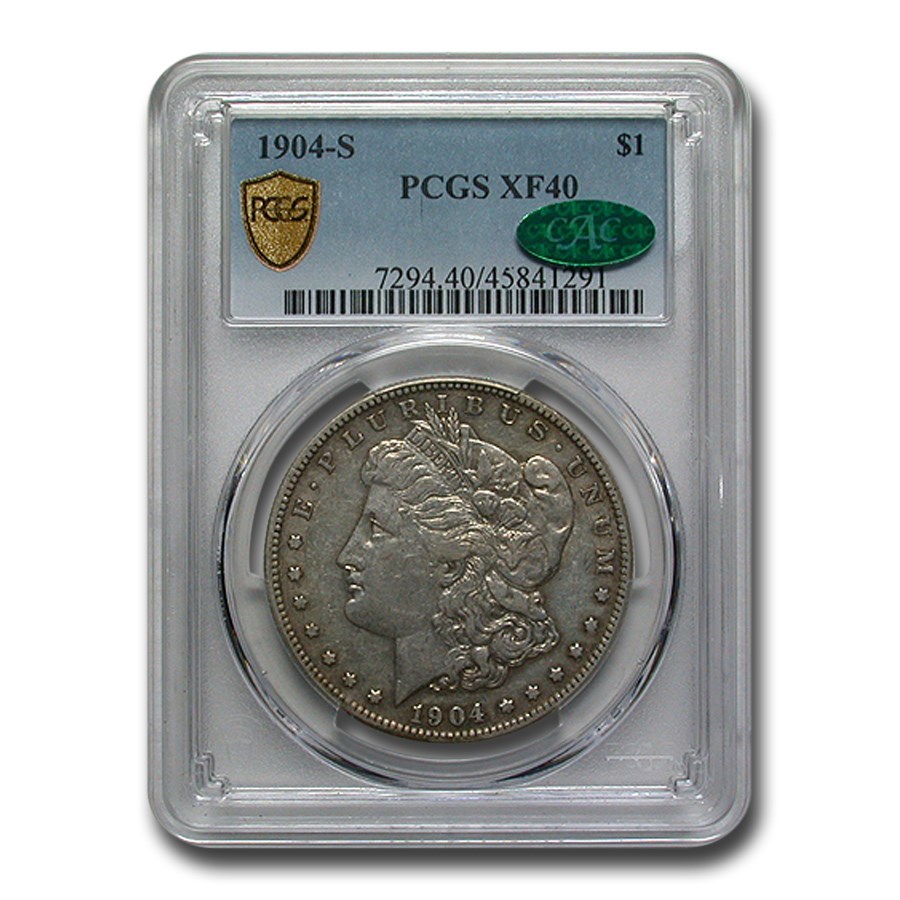 Buy 1904-S Morgan Dollar XF-40 PCGS CAC | APMEX