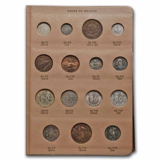 1905-1968 Mexico 55-Coin Type Set