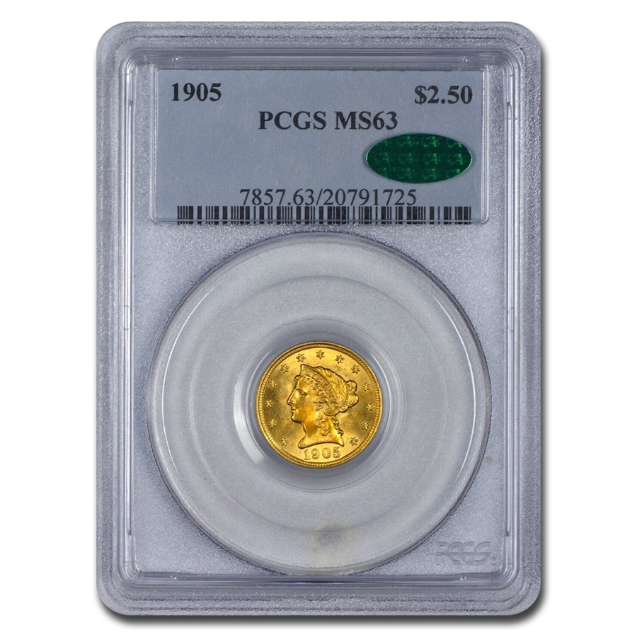 Buy 1905 $2.50 Liberty Gold Quarter Eagle MS-63 PCGS CAC | APMEX