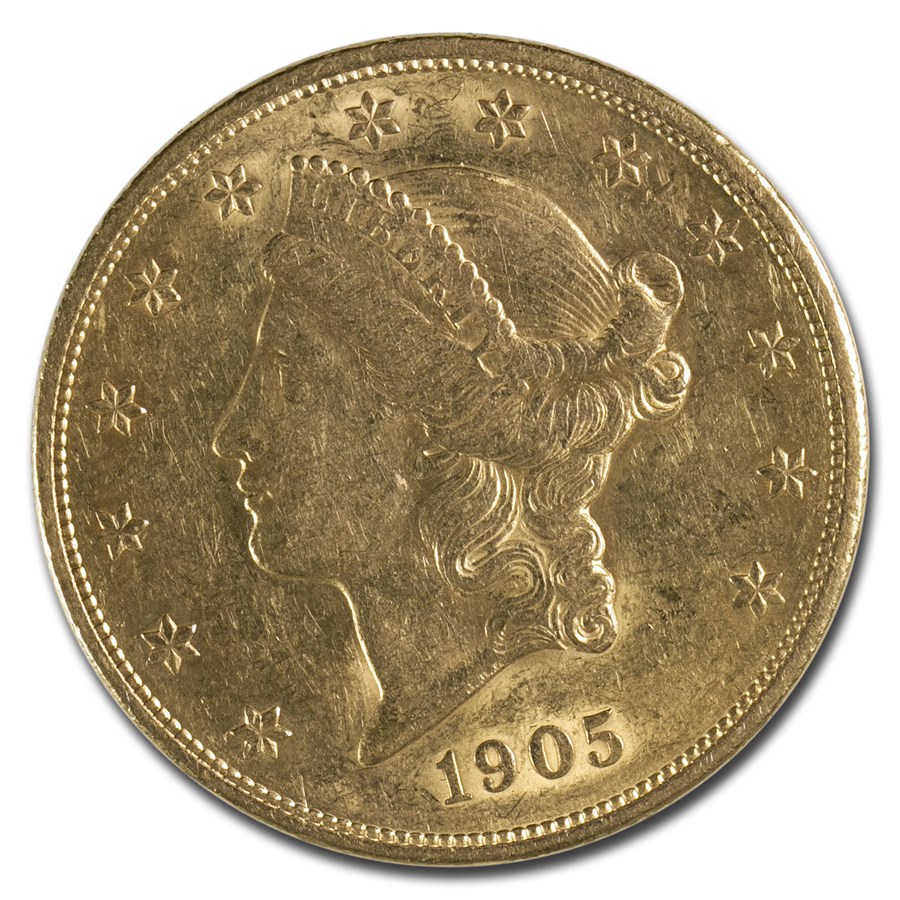 Buy 1905 $20 Liberty Gold Double Eagle AU | APMEX