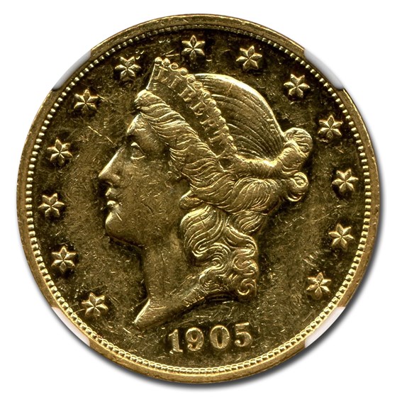 Buy 1905 $20 Liberty Gold Double Eagle PF-58 NGC | APMEX