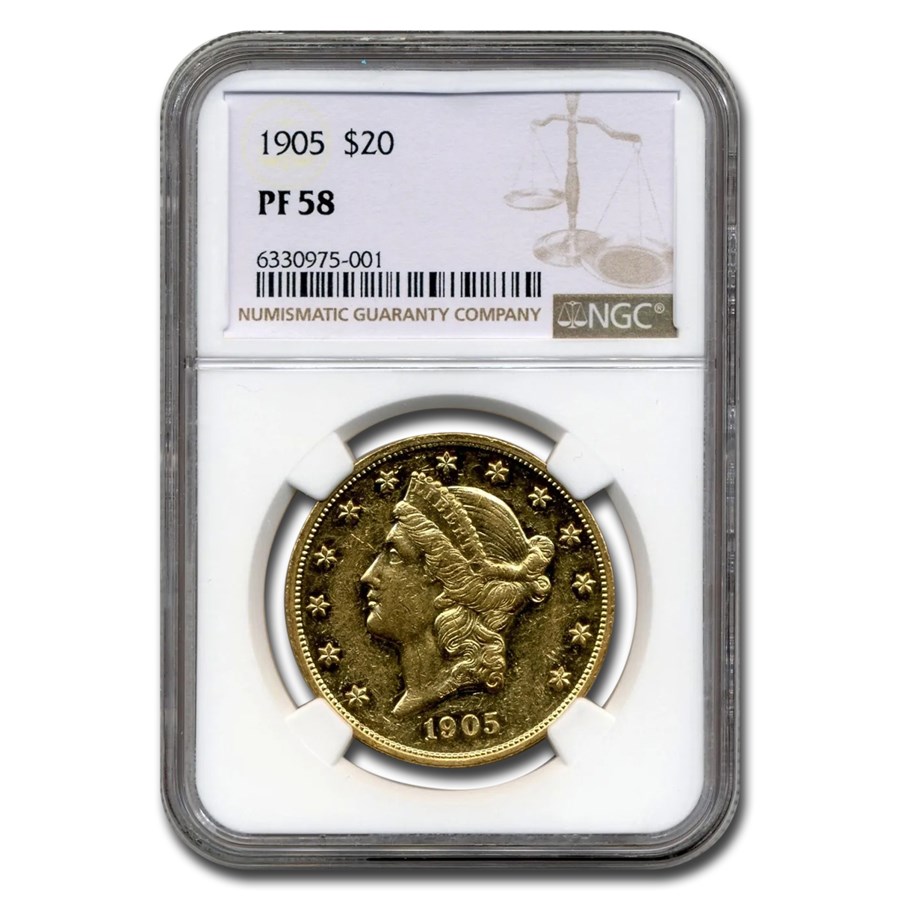 Buy 1905 $20 Liberty Gold Double Eagle PF-58 NGC | APMEX