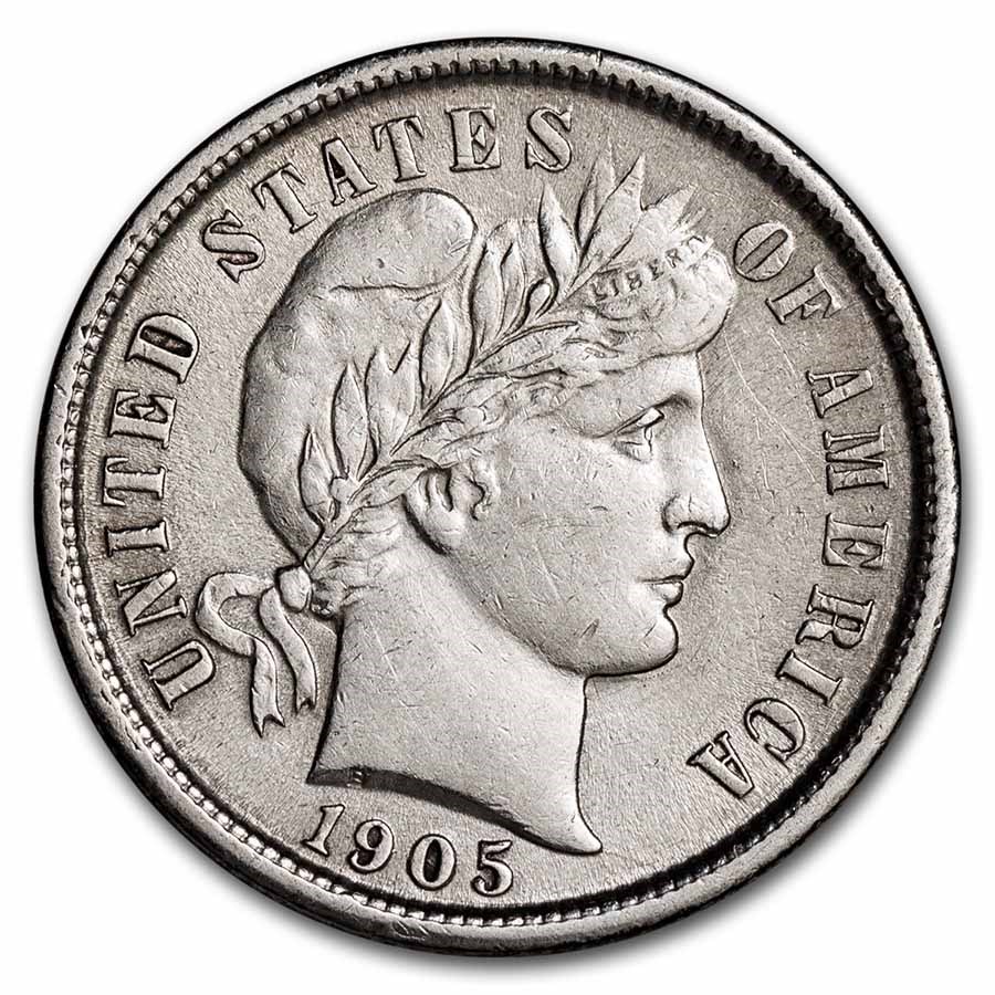 Buy 1905 Barber Dime AU (Details) | APMEX