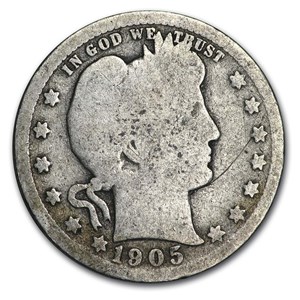 Buy 1905 Barber Quarter AG | APMEX