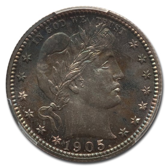 Buy 1905 Barber Quarter PR-67 PCGS CAC | APMEX