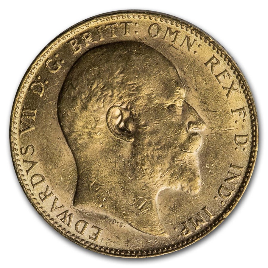 Buy 1905 Great Britain Gold Sovereign Edward VII BU | APMEX