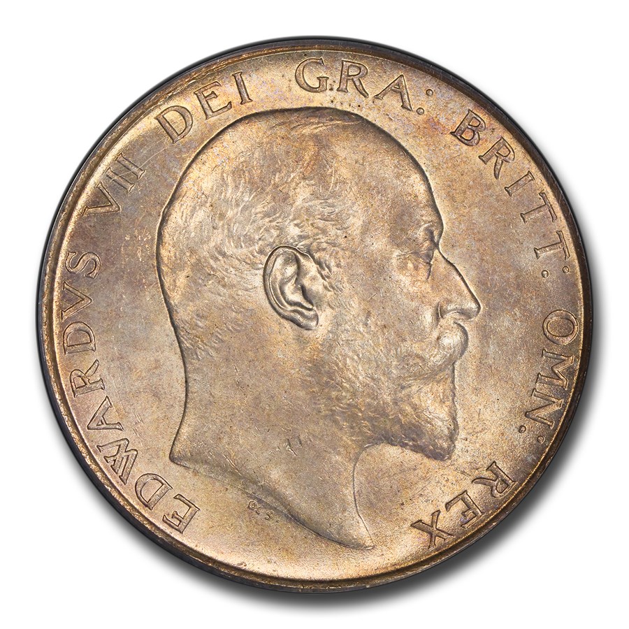 1905 Great Britain Silver Half Crown Edward VII MS-63 PCGS