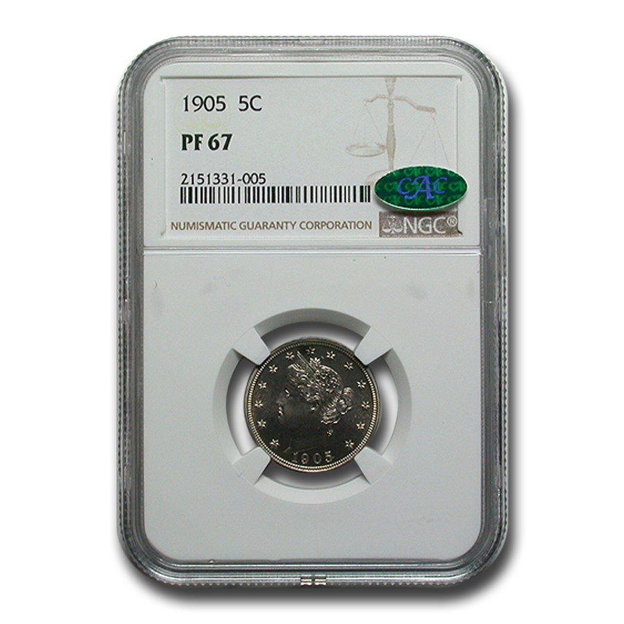1905 Liberty Head V Nickel PF-67 NGC CAC