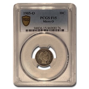 Buy 1905-O Barber Dime Fine-15 PCGS (Micro O) | APMEX