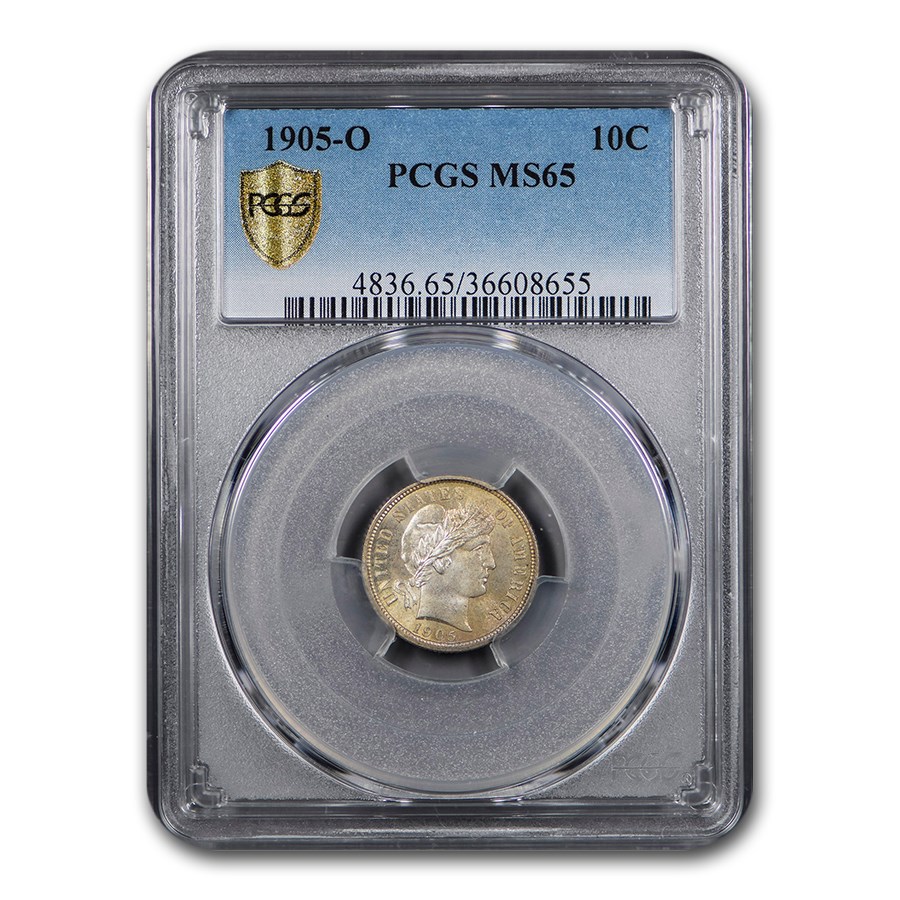 Buy 1905-O Barber Dime MS-65 PCGS | APMEX