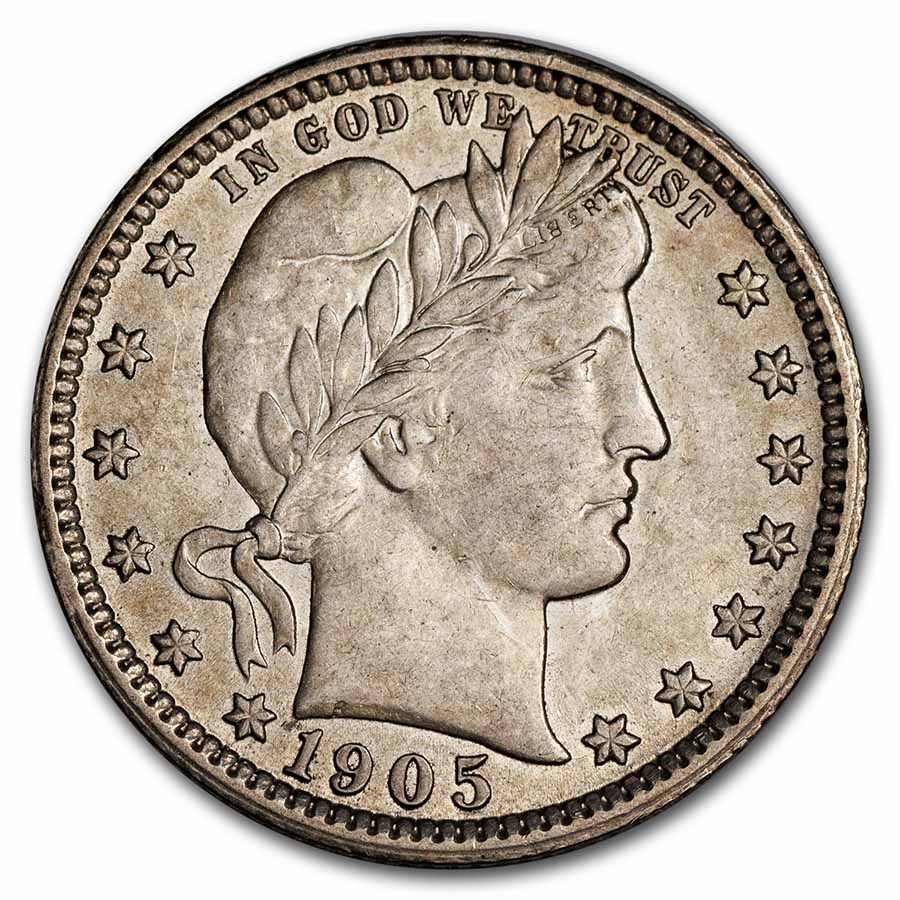 Buy 1905-O Barber Quarter AU | APMEX