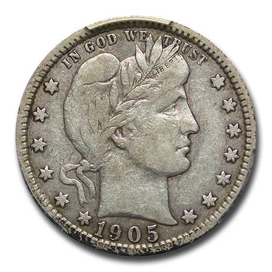Buy 1905-O Barber Quarter VF-20 PCGS | APMEX
