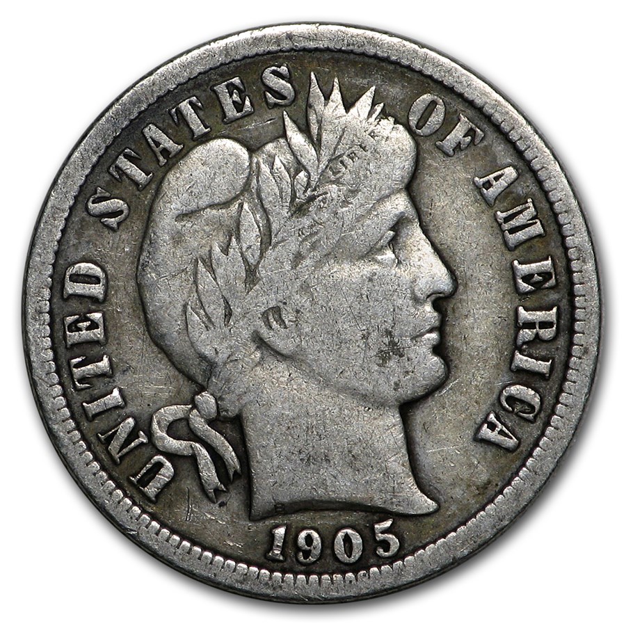 Buy 1905-O Micro O Barber Dime Fine | APMEX