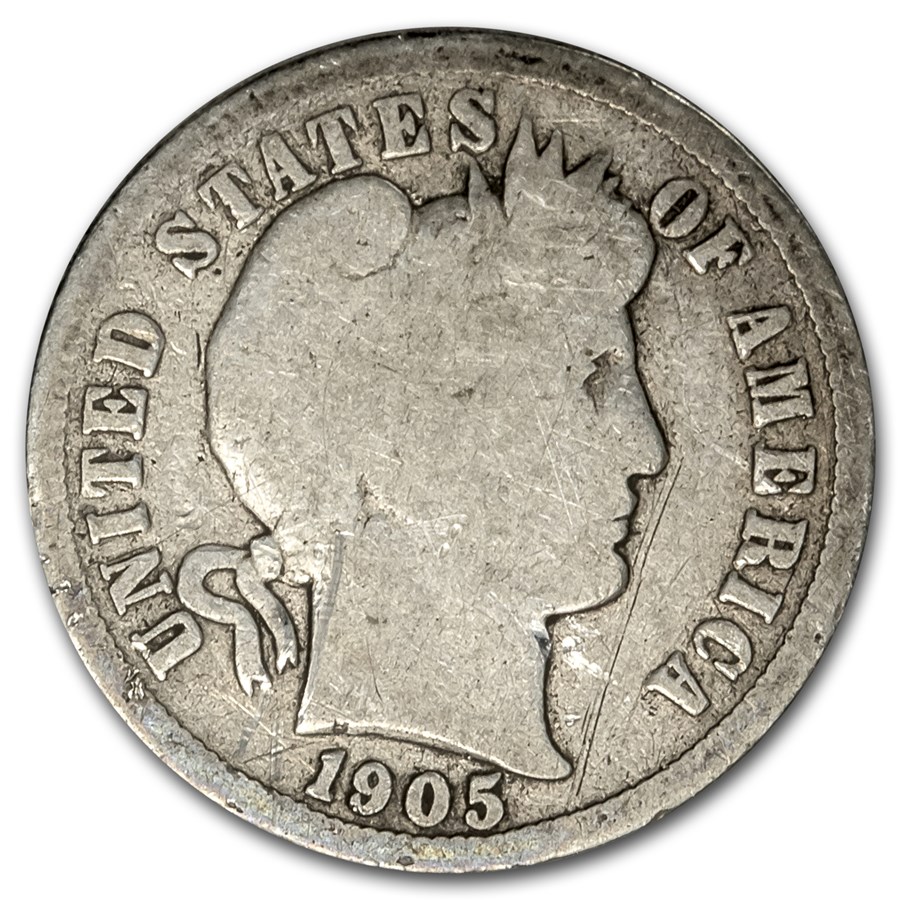 Buy 1905-O Micro O Barber Dime Good Details (Scratched) | APMEX