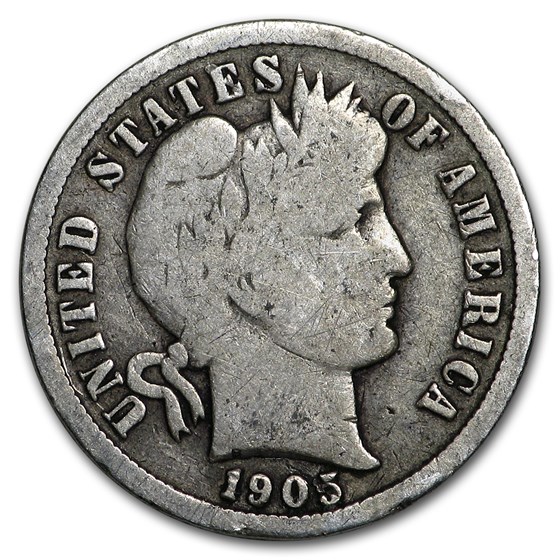Buy 1905-O Micro O Barber Dime VG | APMEX