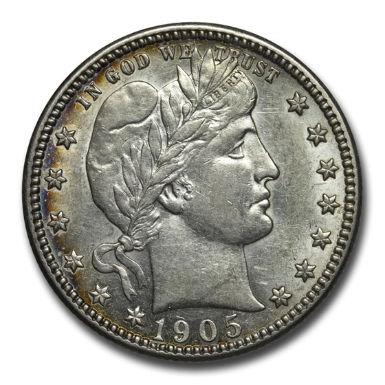 Buy 1905-S Barber Quarter AU | APMEX
