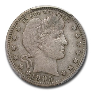 Buy 1905-S Barber Quarter VF-25 PCGS | APMEX