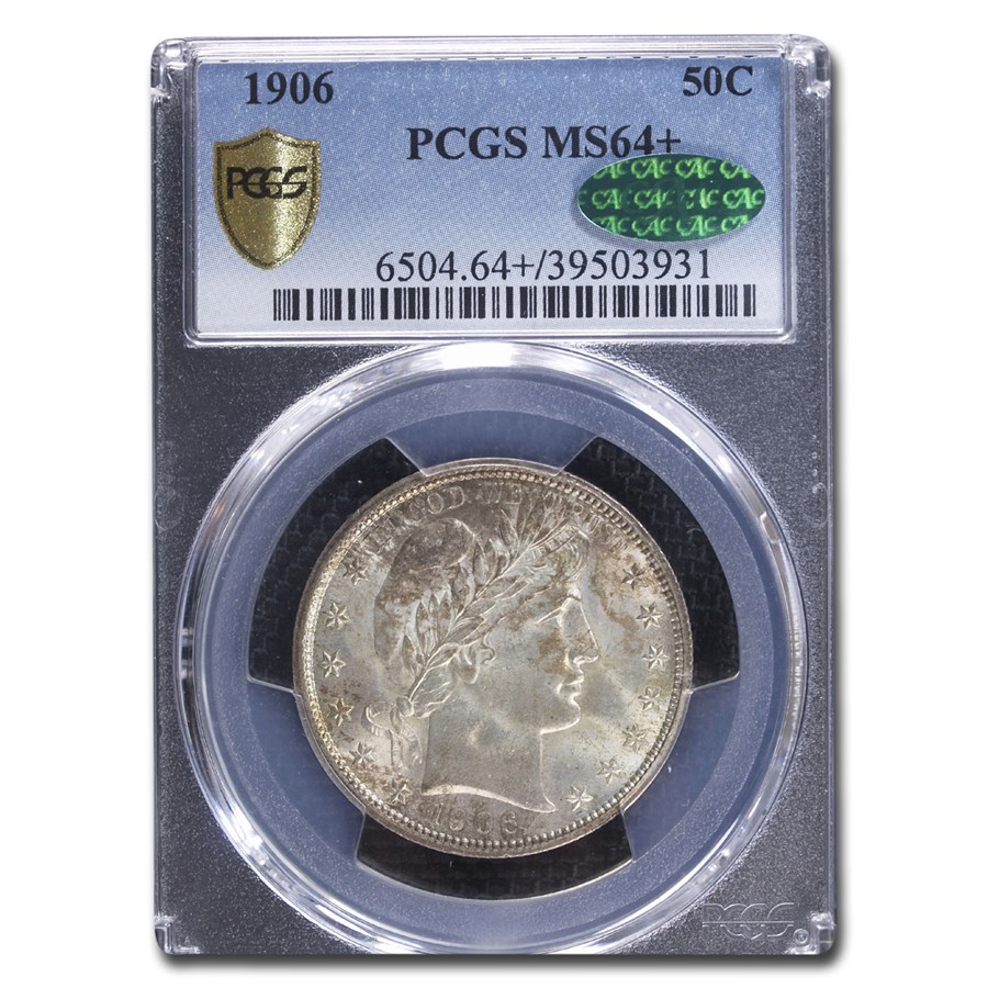 Buy 1906 Barber Half Dollar MS-64+ PCGS CAC | APMEX