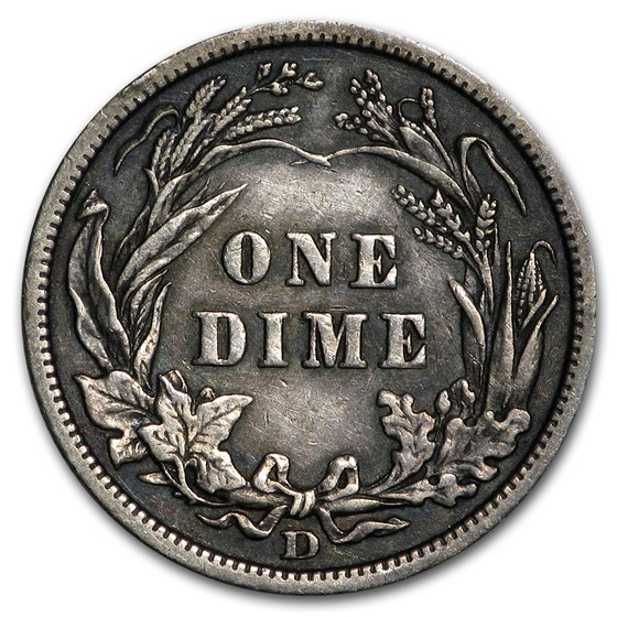 Buy 1906-D Barber Dime VF | APMEX