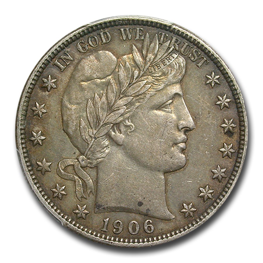 Buy 1906-D Barber Half Dollar AU-50 PCGS | APMEX
