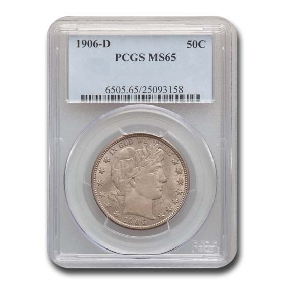 Buy 1906-D Barber Half Dollar MS-65 PCGS | APMEX