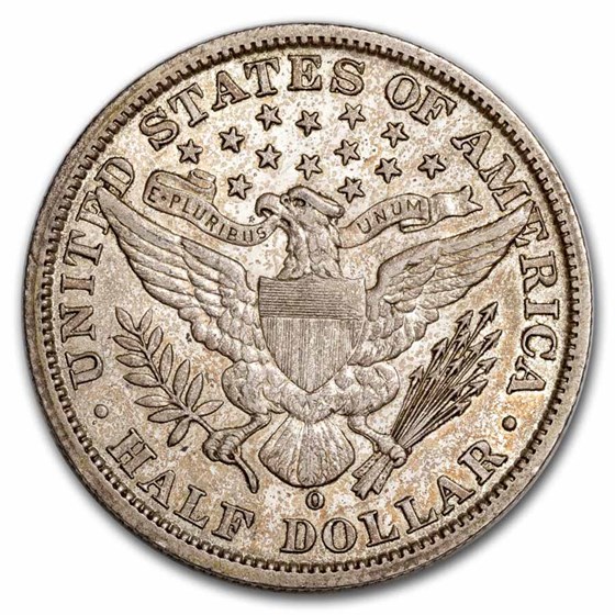 1906-O Barber Half Dollar AU