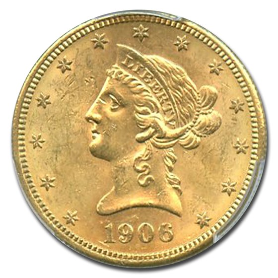 Buy 1906-S $10 Liberty Gold Eagle MS-61 PCGS CAC | APMEX