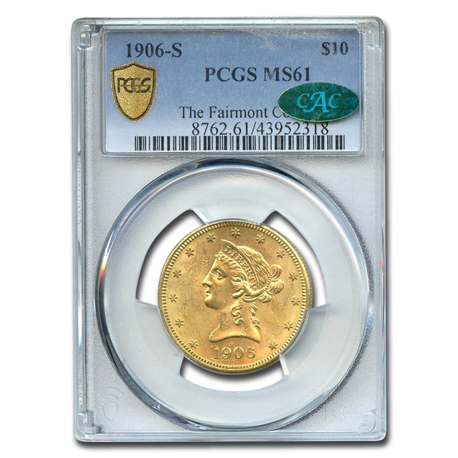 Buy 1906-S $10 Liberty Gold Eagle MS-61 PCGS CAC | APMEX
